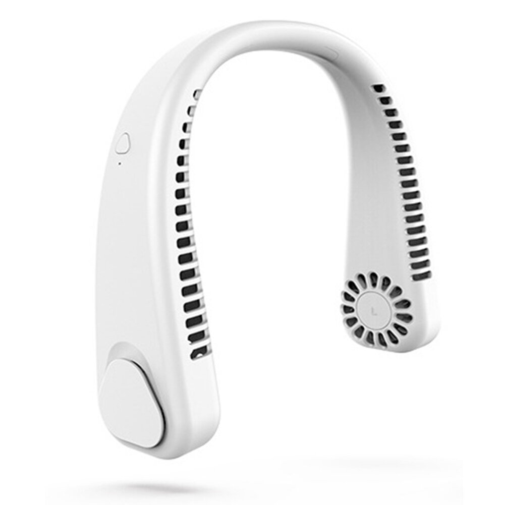 Portable Neck Fan Bladeless 360°Cooling Airflow USB Rechargeable Mini 3 Speeds Hands Free Personal for Housework Garden Work Outdoor Traveling Sport