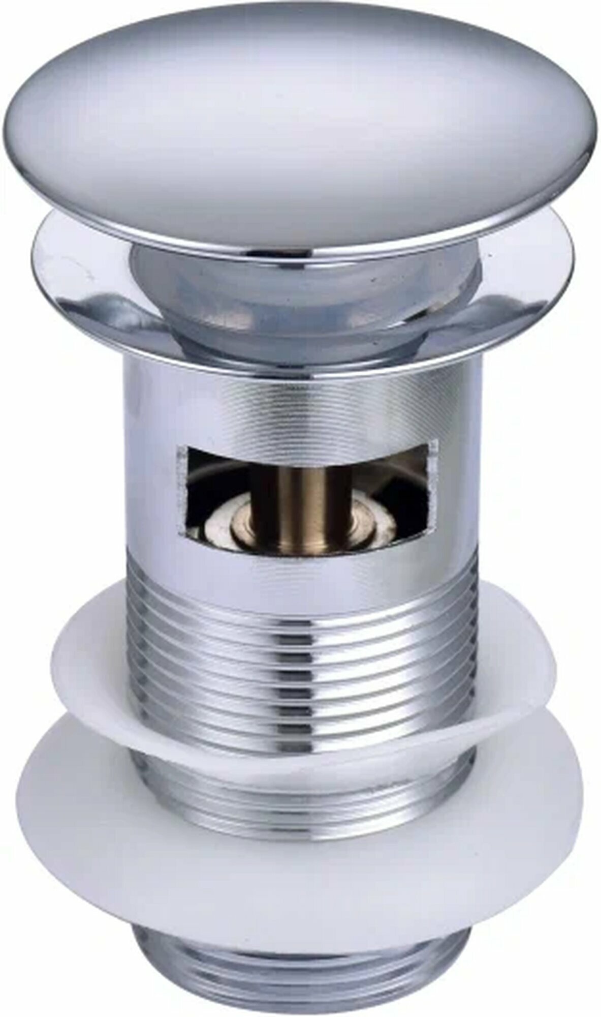 Донный клапан Aquatek AQ6001CR, хромированный, для раковины, латунь