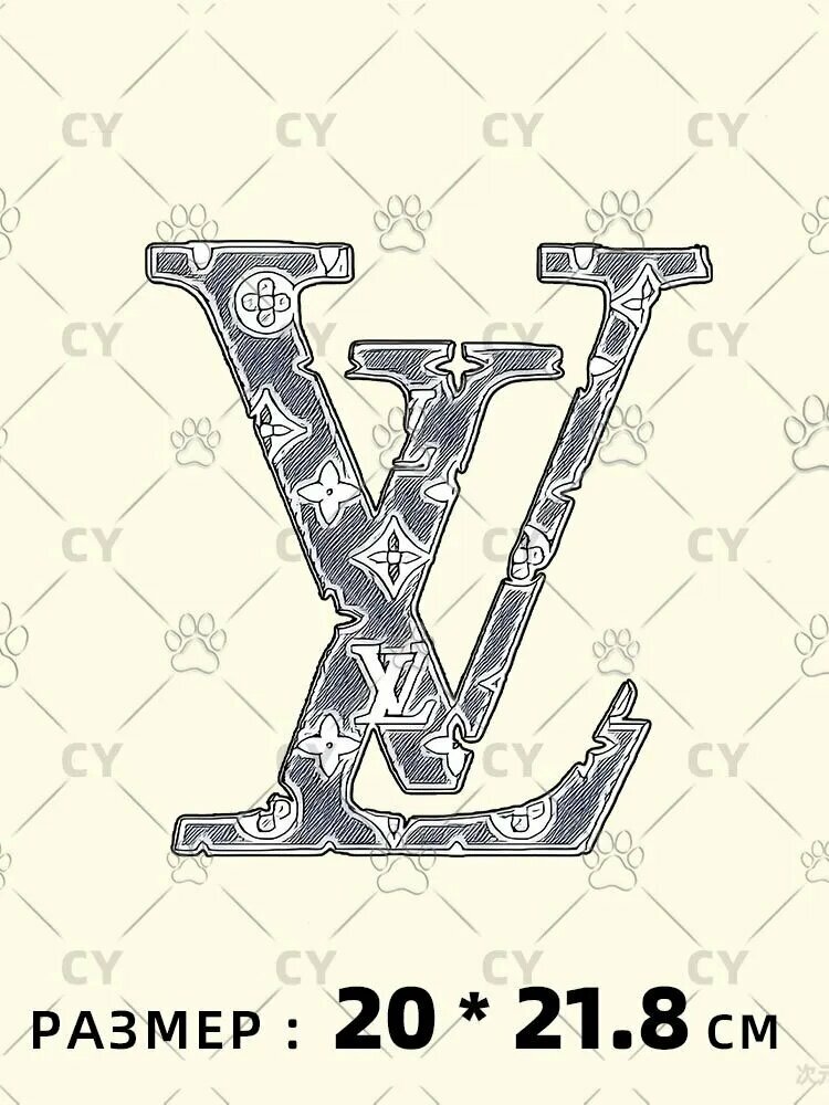 Термонаклейки на одежду Louis Vuitton Луи Витон брендов