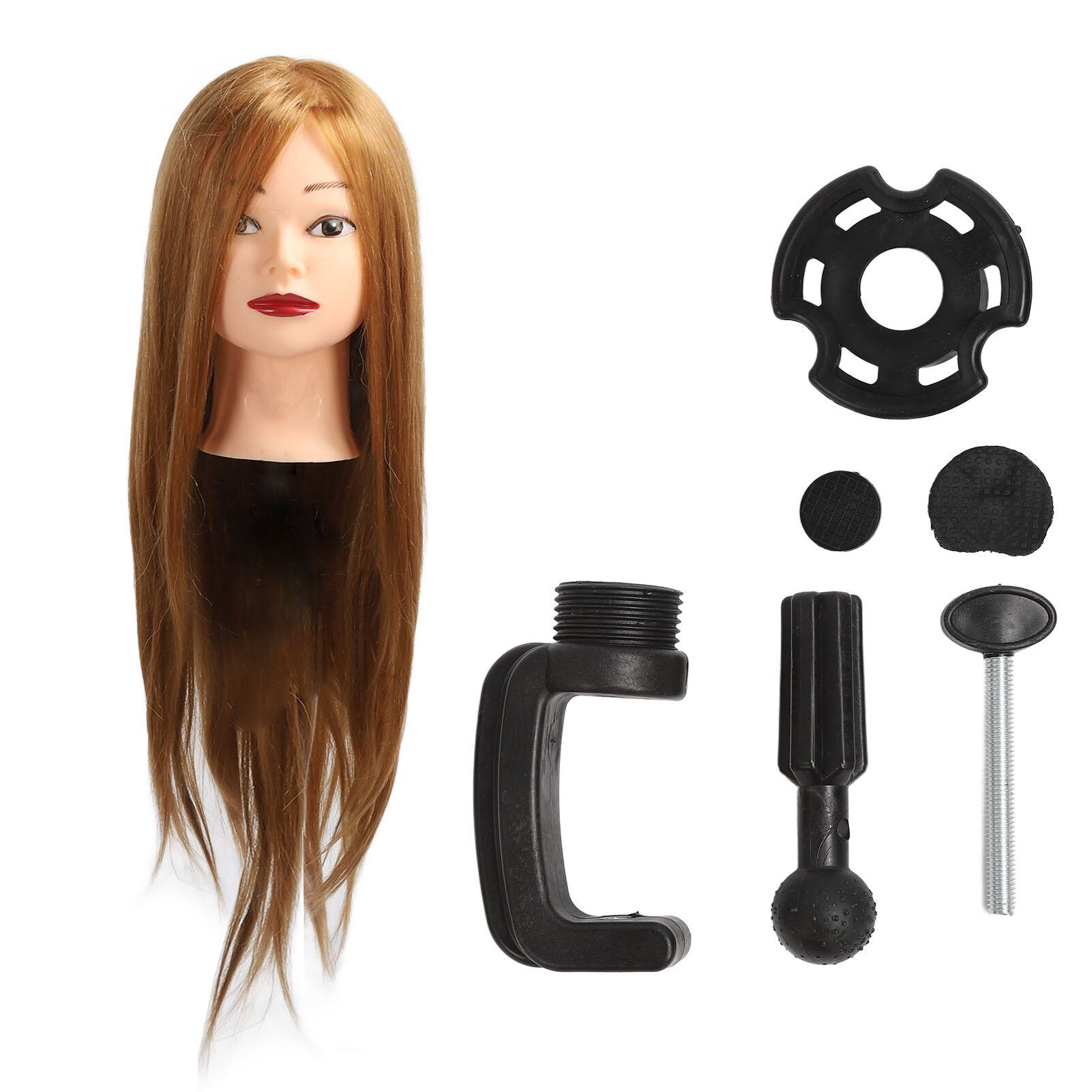 Hairdressing Mannequin Head 85 % настоящие волосы гибкая многоцелевая головка для укладки волос для использования салона
