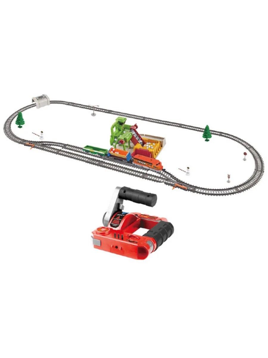 Железная дорога со станцией загрузки-камня 2281