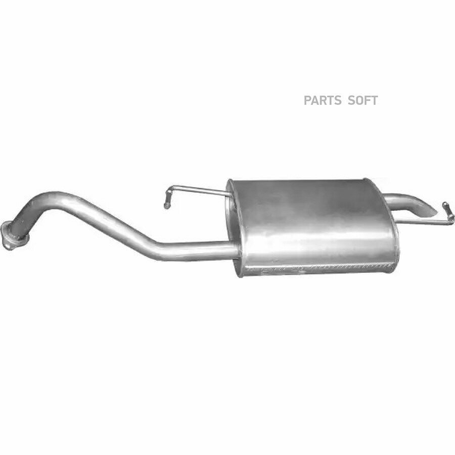 Глушитель задняя часть от официального дистрибьютора, POLMOSTROW, артикул 2623