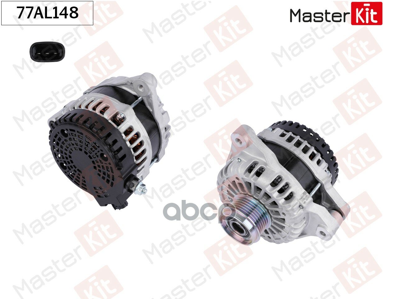 Генератор Chery Tiggo 4(T17), Tiggo 5x, Tiggo 7(T15), Tiggo 8 Pro(T1D, T1A) 16- (14V,140A) MasterKit арт. 77AL148