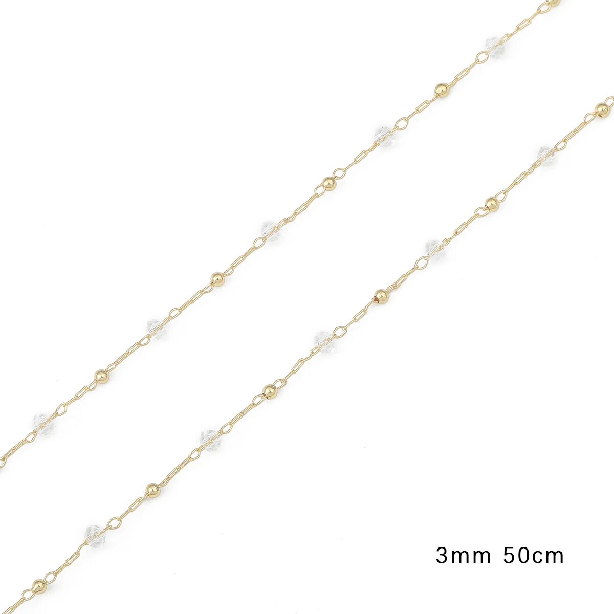 Золотая цепочка из бисера nc 05