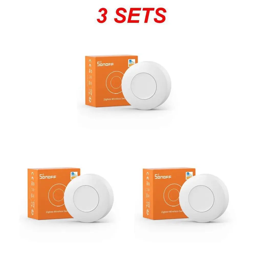 SONOFF SNZB-01P беспроводная кнопка управления Zigbee 3PCS SNZB-01P