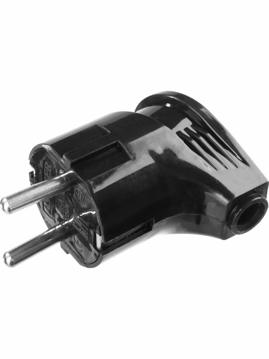 MAXElectro, черная, 16 А/220 В, 1300 Вт, угловая вилка