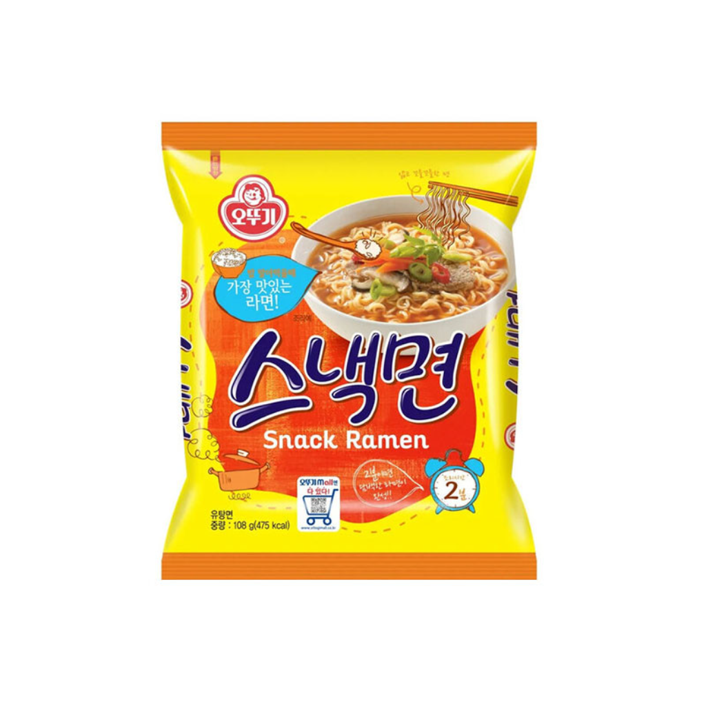 Лапша быстрого приготовления Оттоги со вкусом говядины 108 г, Южная Корея