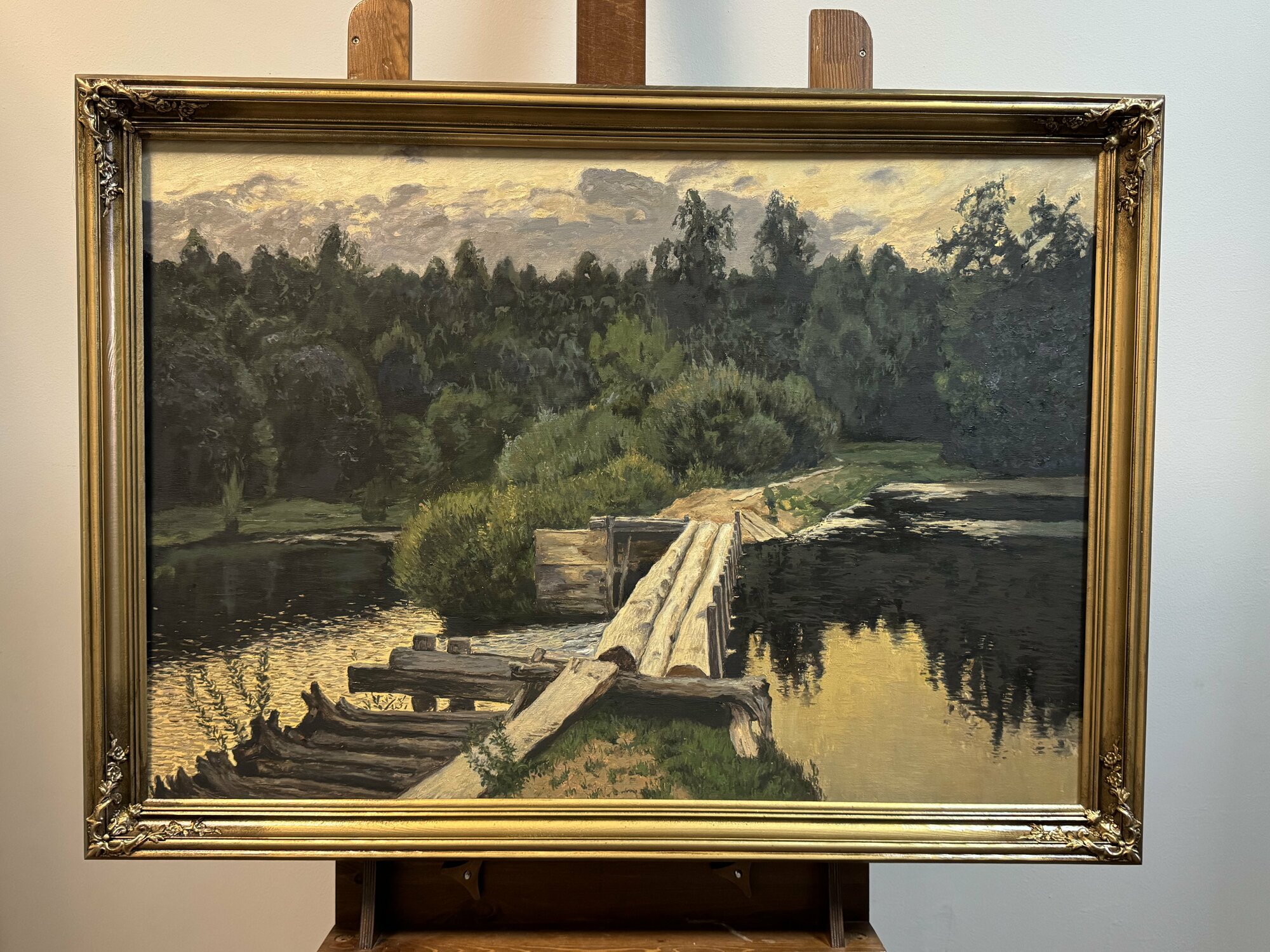 Исаак Левитан "У омута" 70х100 см