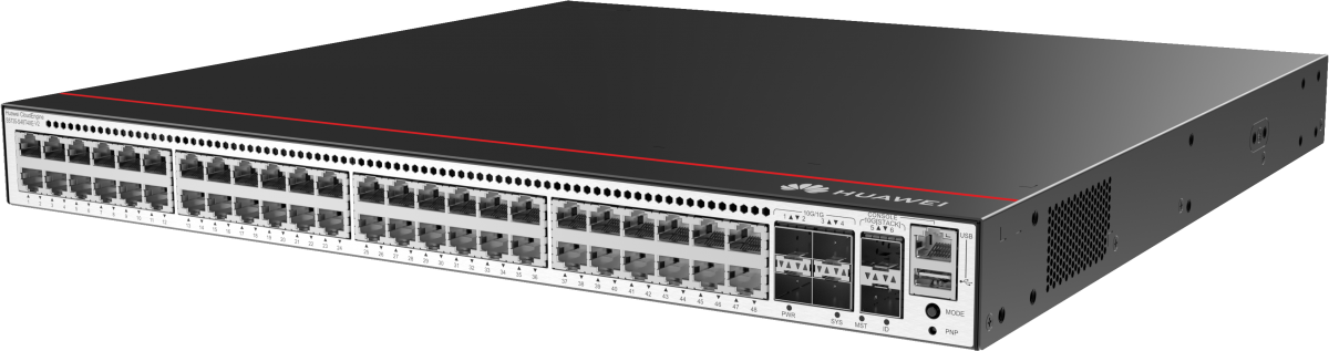 Коммутатор HUAWEI S5735-S48T4XE-C-V2 48*10/100/1000BASE-T ports, 4*10GE SFP+ ports, 2*12GE stack ports, enhanced corrosion protection, without power module