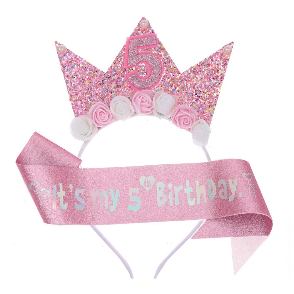 Повязка на голову "It's my 5th Birthday"