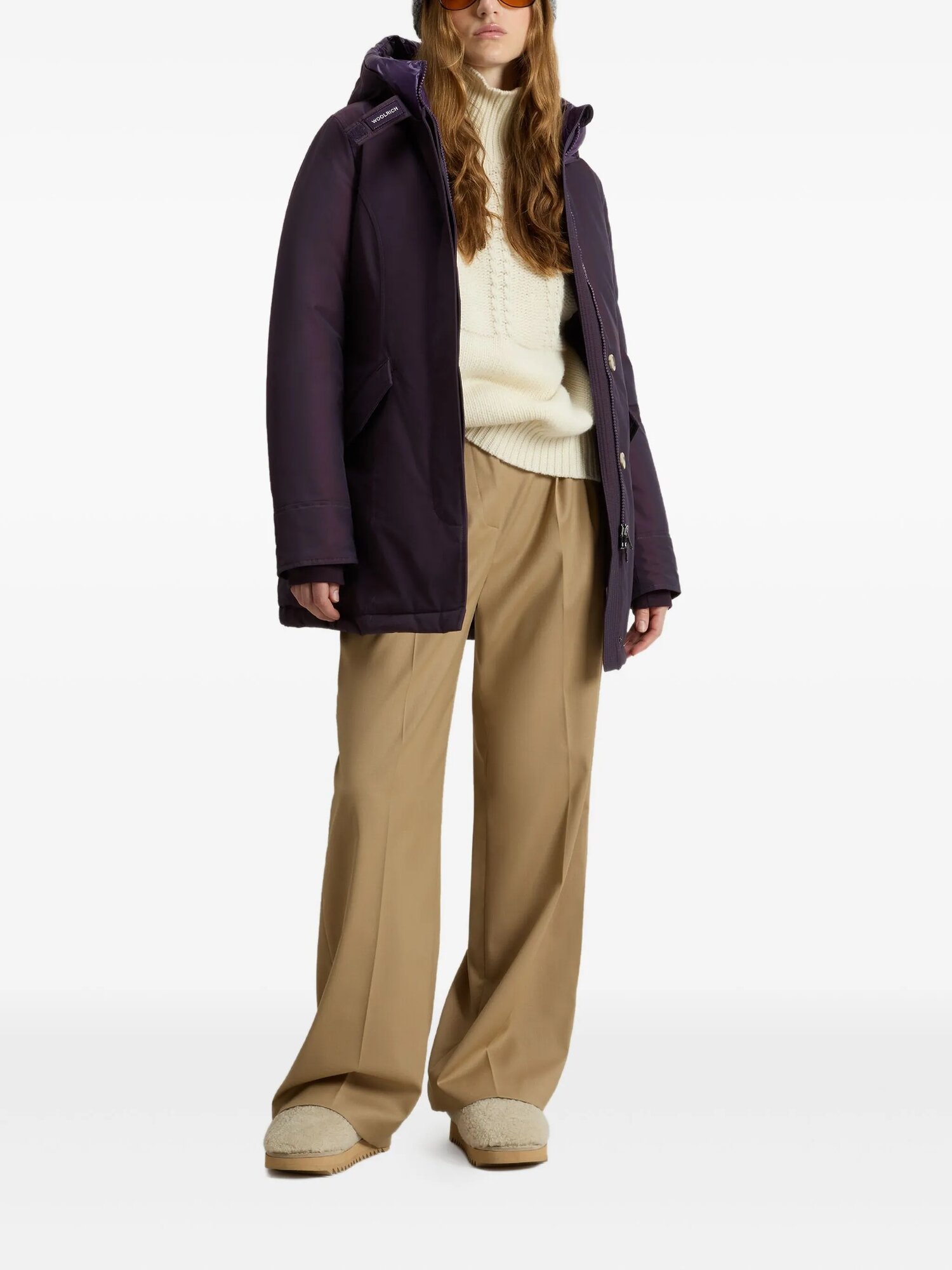 Парка Woolrich, размер XS, фиолетовый — фото 1