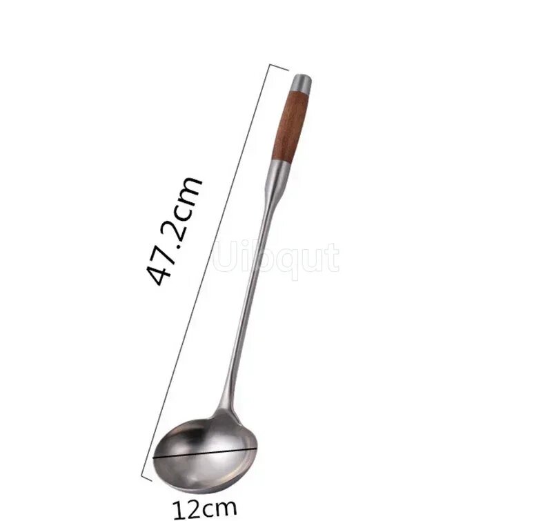 Большая деревянная лопатка из нержавеющей стали 19