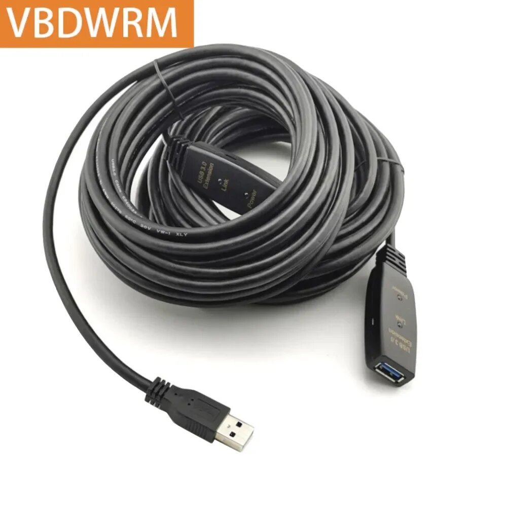 Активный удлинитель USB 3.0 папа-мама 20м/15м/10м/5м 20 м