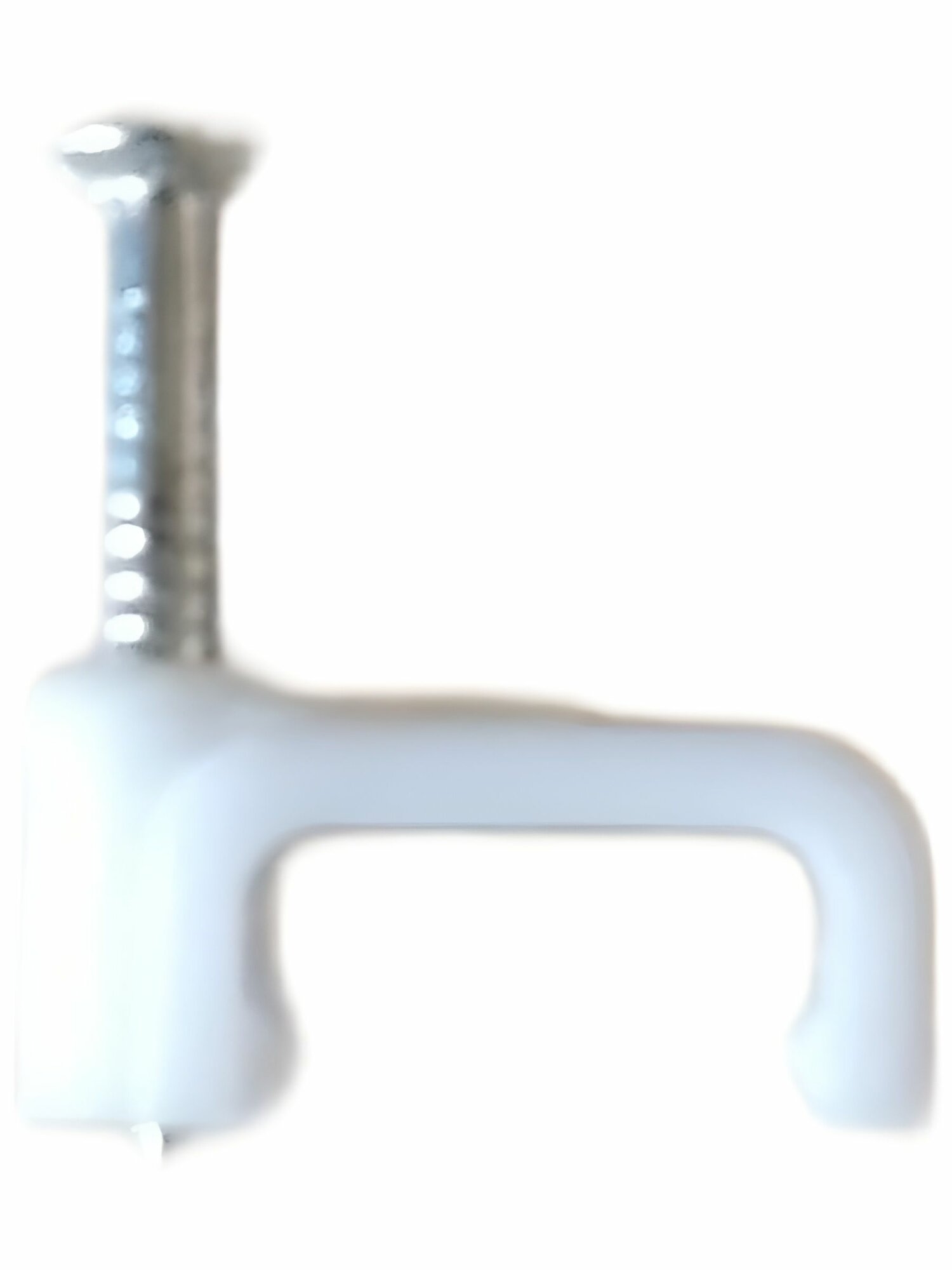 Скоба для крепления кабеля 8 мм плоская пластиковая (Фасовка100шт) usk21-08-100 кол-во упаковок 2 шт