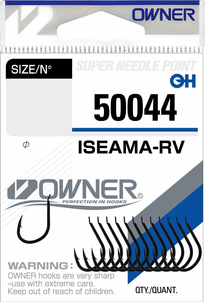 OWNER Крючок Iseama Rv black №5 13шт