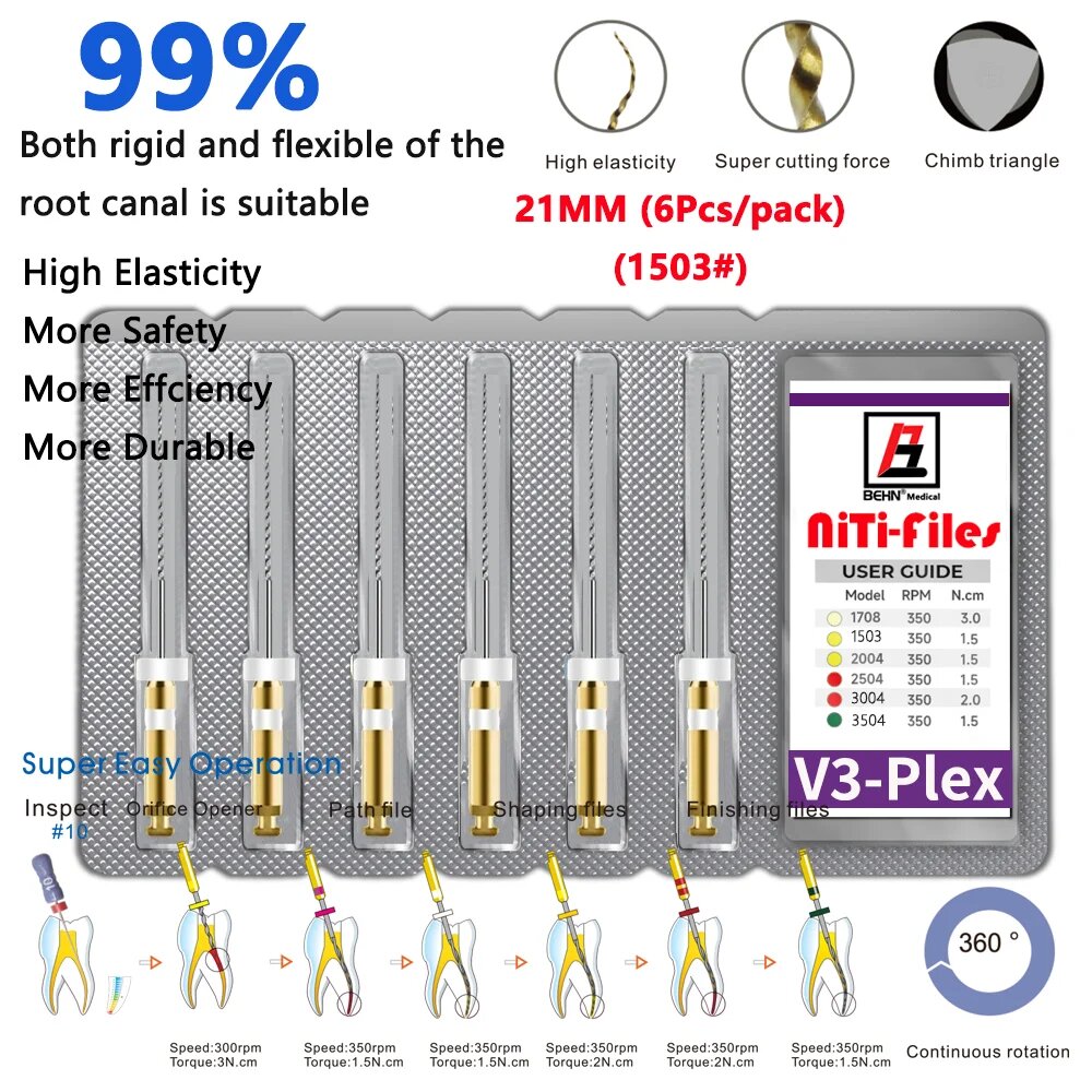 Стоматологические файлы RAISYOU V3-Plex-SC, 21MM, 1503