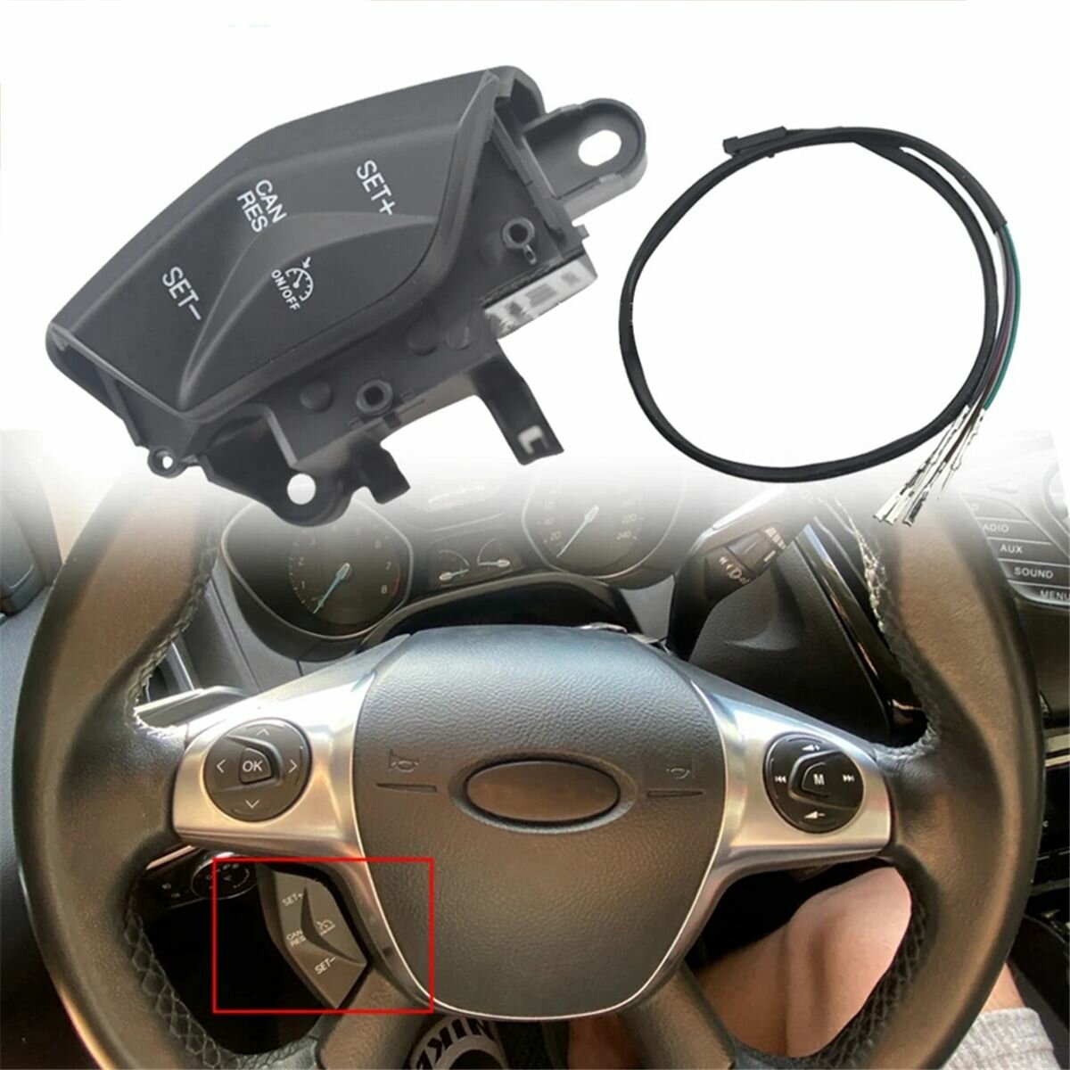 Премиум. Переключатель скорости рулевого колеса автомобиля для Ford Focus 3 Kuga