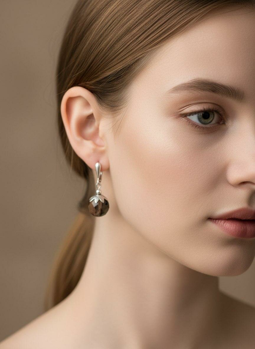 Серьги с подвесками, серебро, 925 проба
