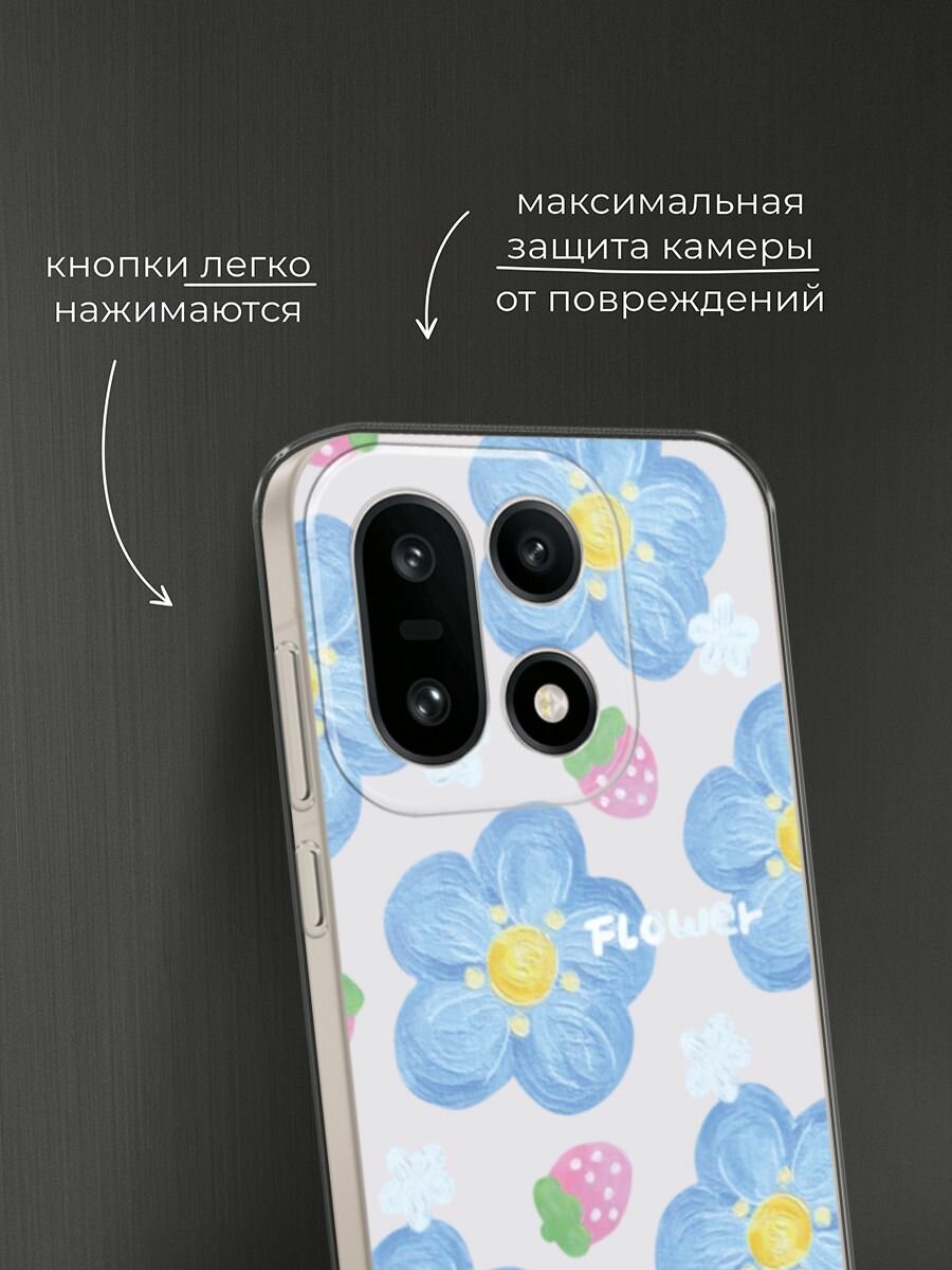Чехол на OnePlus 15 / Ван Плас 15 с принтом Незабудки рисунок — фото 1