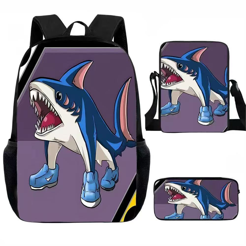 Трансграничный новый продукт, итальянский рюкзак с цифровой печатью Brainrot, деревянная палочка, мужская школьная сумка Шань Хай Цзин