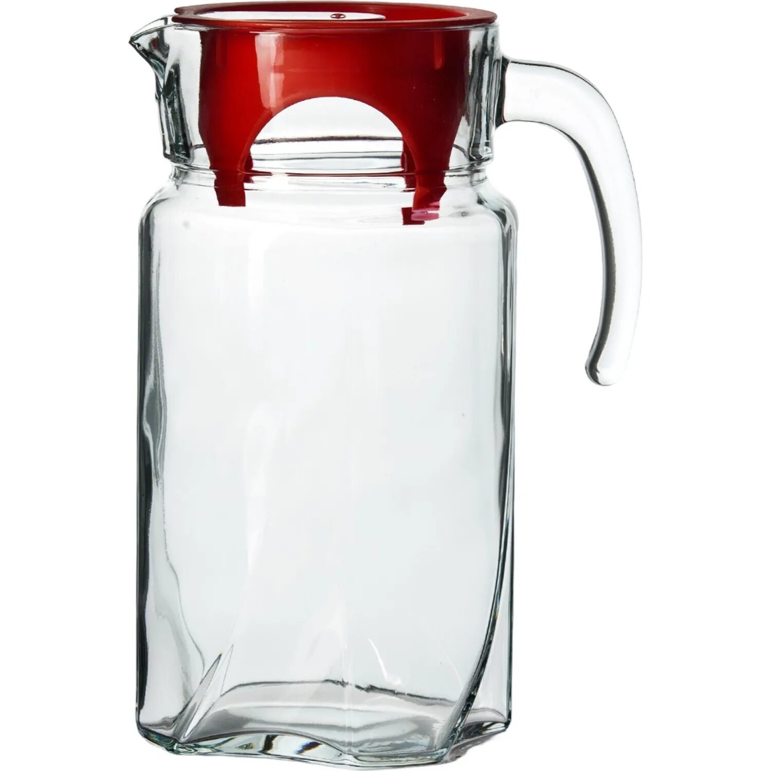 Кувшин луна 1.7 л с красной крышкой (43544B) 6 шт/уп