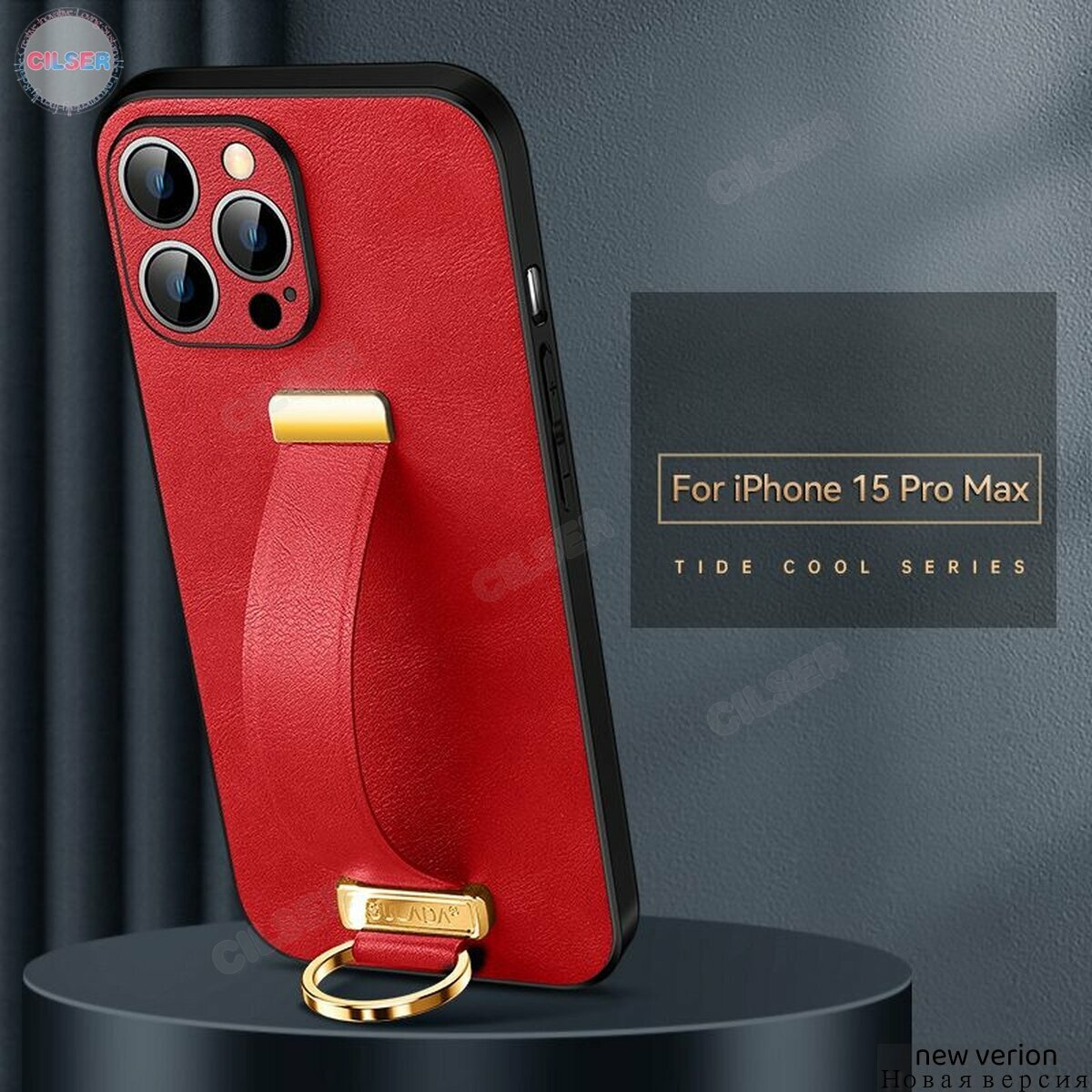 SULADA Роскошное ОПремиум коже чехол для Apple iPhone 15 Pro Max (Эпл Айфон 15 Про Макс)A