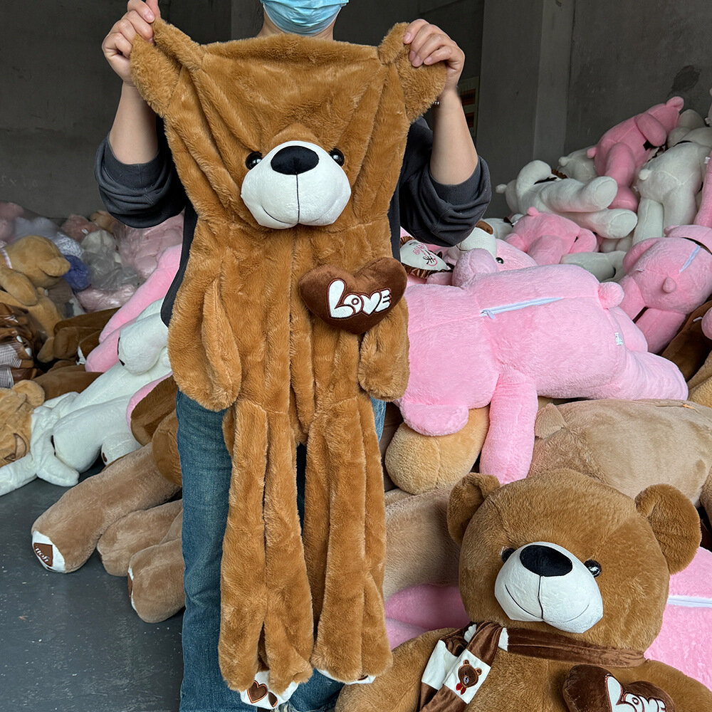 Трансграничный горячий шарф, любовь, шелк плюшевого мишки, теплая плюшевая игрушка для пары, ракушка из шкуры медведя, оптовый подарок готовой продукции