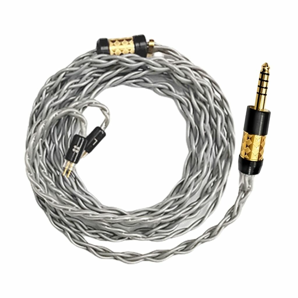 Кабель для наушников 8Core 0.78mm 2 Pin TRS серебряное покрытие