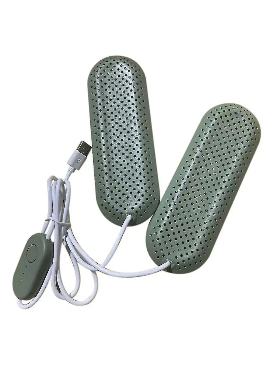 Портативный USB сушилка для обуви/Цв: зелёный
