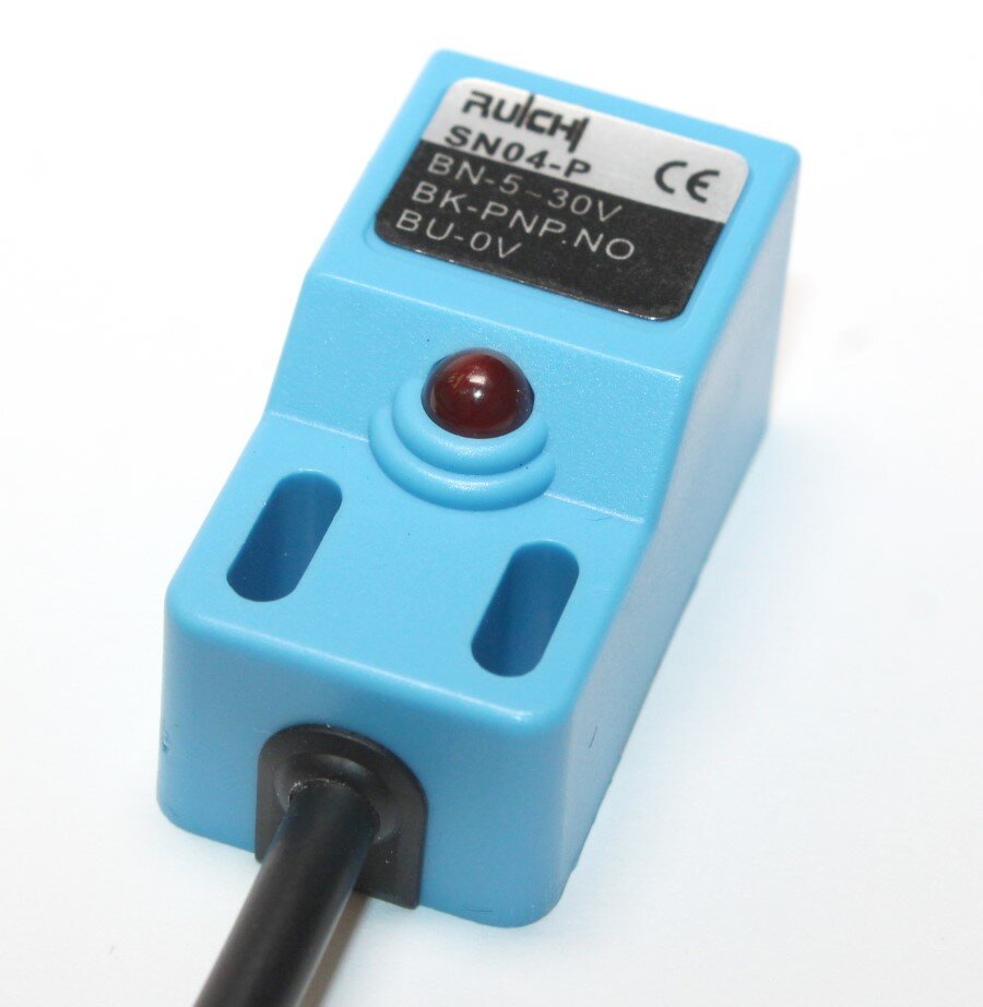 SN04-P, Индуктивный датчик приближения, RUiCHi, (0-4 мм, PNP, NO, 6-30VDC, 300mA)