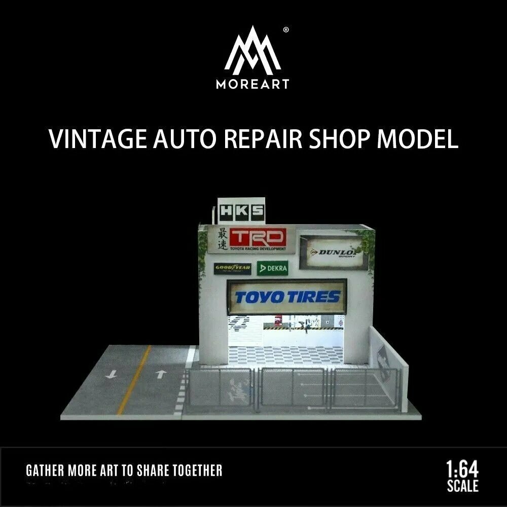 MoreArt 1:64 Винтажный гараж Автостоянка Модель