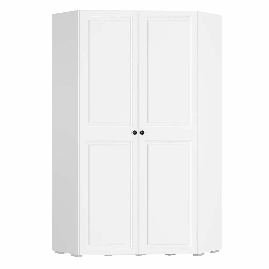 Шкаф угловой "Софт" ШКУ-01 Белый/Эмаль белая (F26) (BTS)