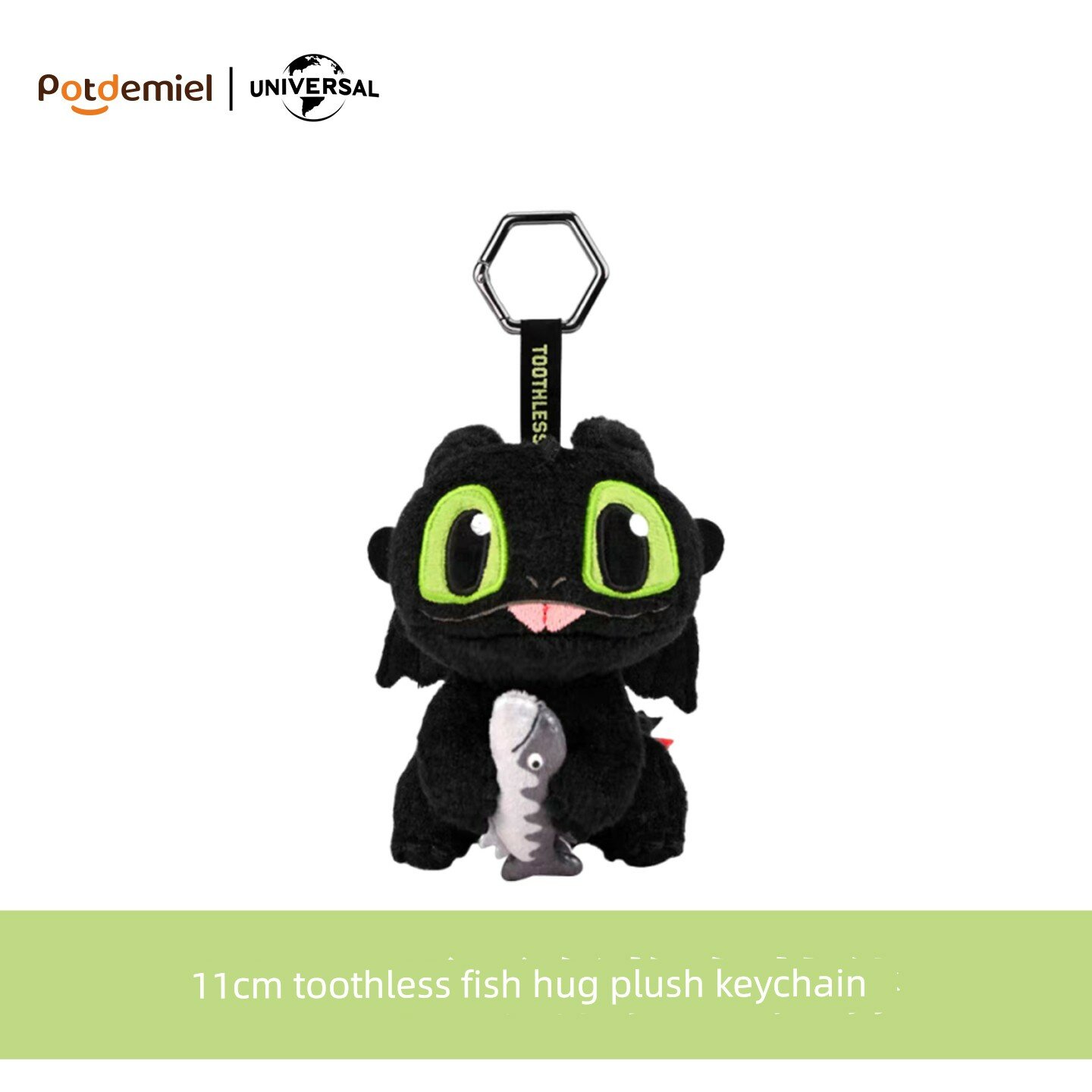 Официальный плюшевый брелок «Как приручить дракона»: Беззубик и Ночной Фури — кукла-подвеска для рюкзака, подарок для
