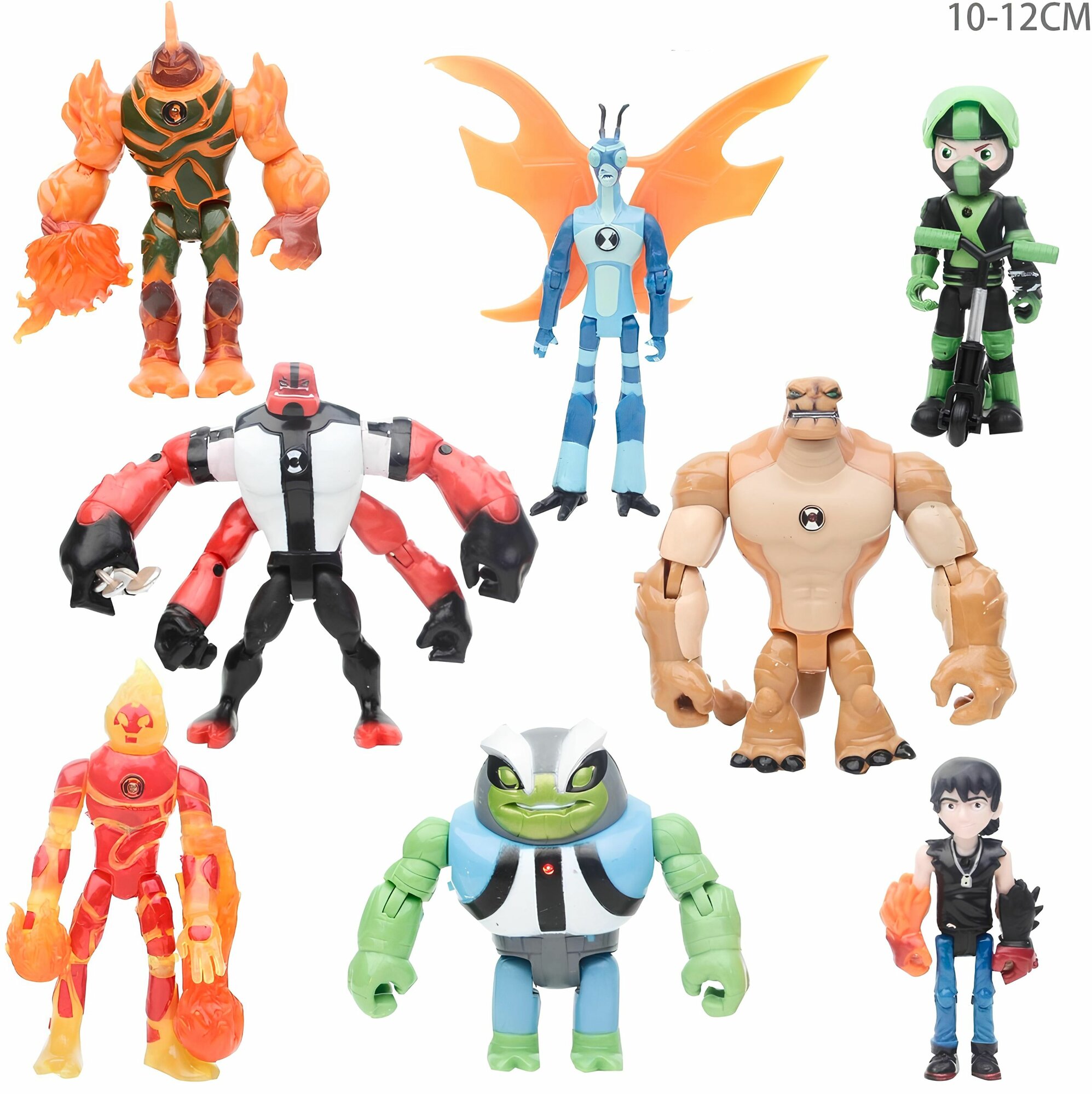 Набор фигурок Бен 10 / Ben 10 8шт (10-12см, пакет)