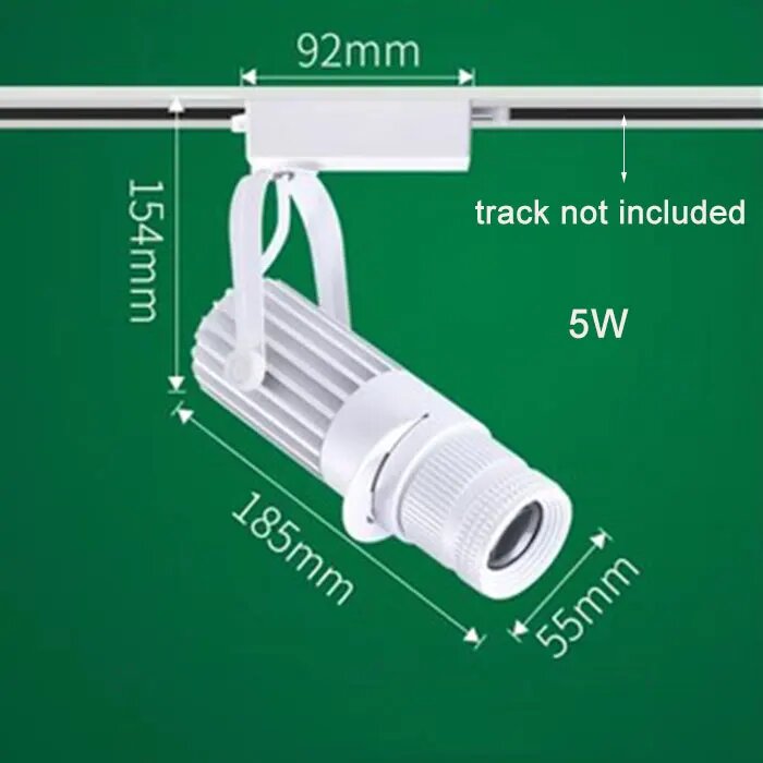 GY светодиодный театральный прожектор Белый, white track 5W, 3000K soft white