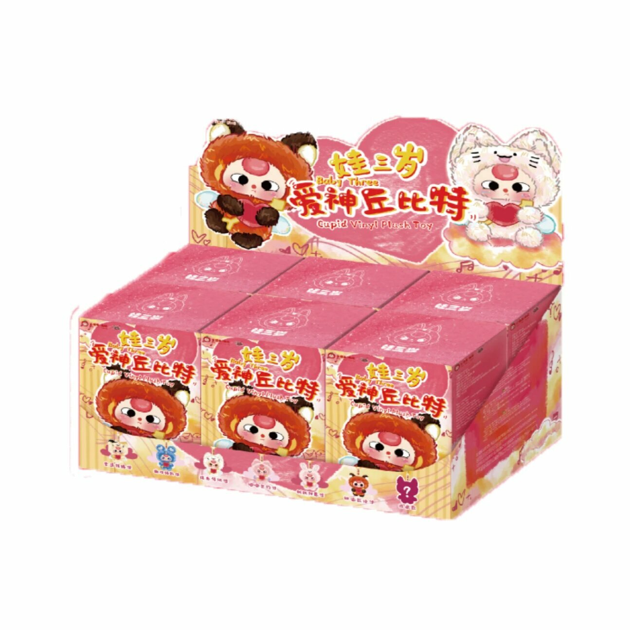 Виниловая плюшевая кукла Бэби Три Купидон, слепая коробка End Box 6pcs