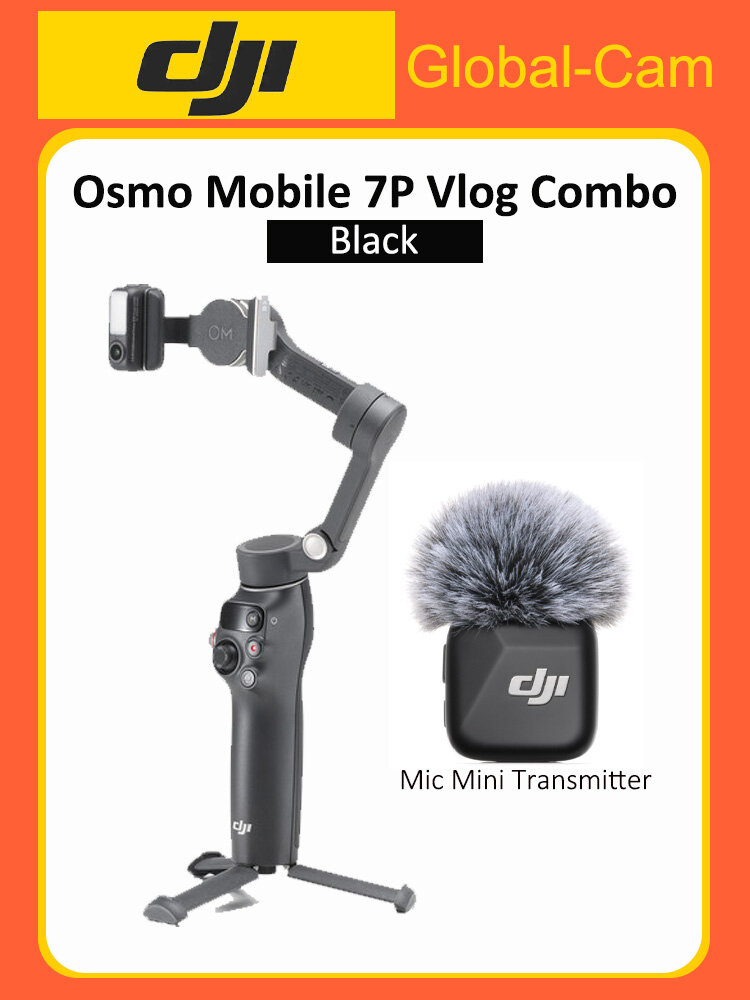 Новинка DJI Osmo Mobile 7P Vlog Combo (DJI Mic Mini Transmitter Black)