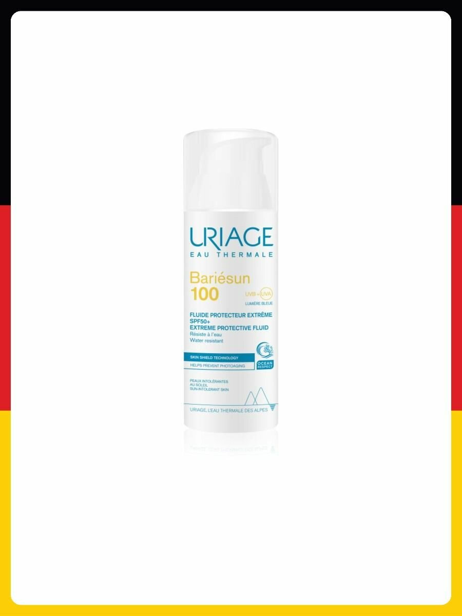Средство солнцезащитное Uriage Bariesun 100 Extreme Protective Fluid SPF 50, 50 мл