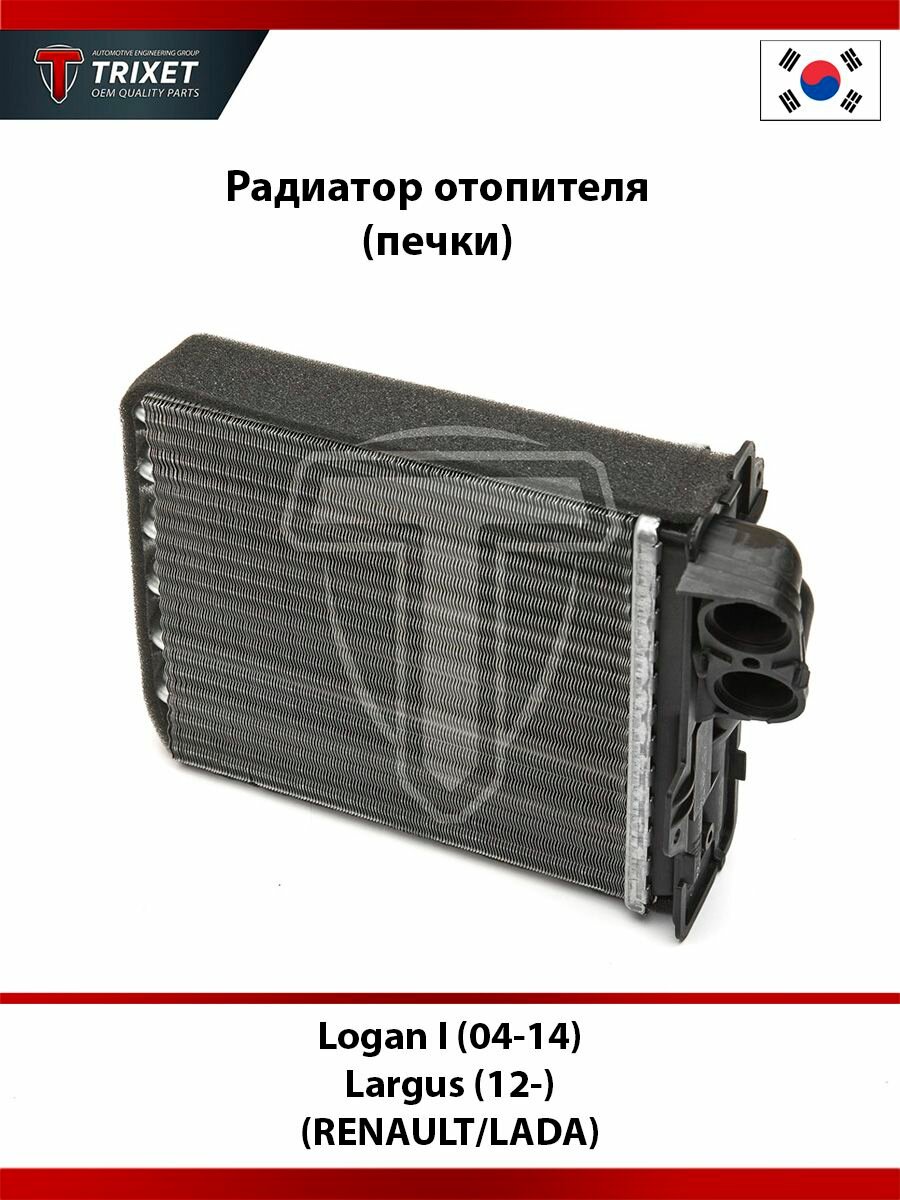 Радиатор отопителя RENAULT Logan I (04-14), LADA Largus (12-)
