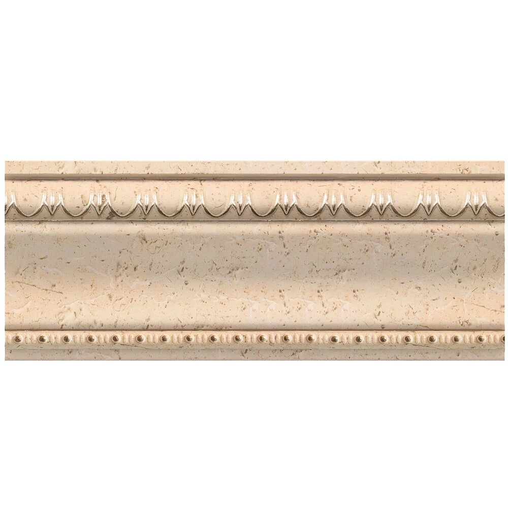 Багет Cosca Карниз, плинтус потолочный 60х42х2400 мм, мрамор. Набор 4шт.