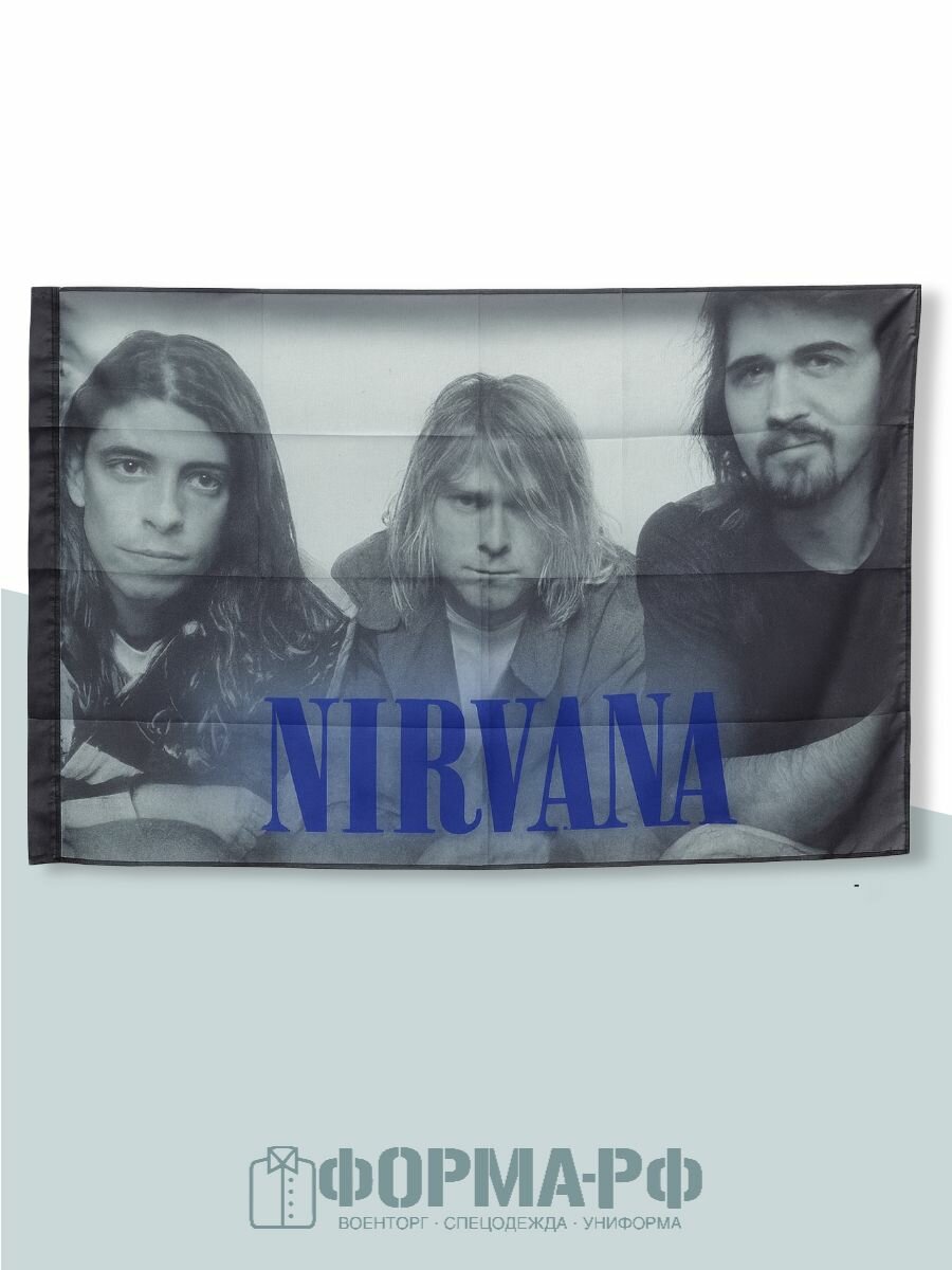 Флаг с принтом группа Nirvana