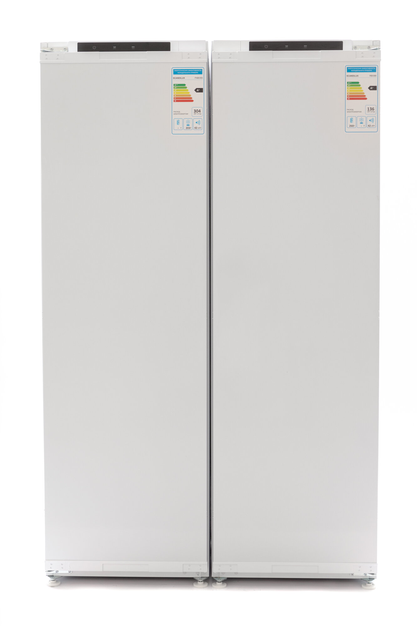 Встраиваемый холодильник Side-by-Side SCANDILUX SBSBI350 белый, А+, NO FROST, 463 л, 177 см, Перенавешиваемые двери