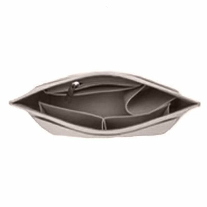 Стильный войлочный кошелек-органайзер для хранения сумок-мешков с несколькими карманами, Бежевый - 26x13x20 см