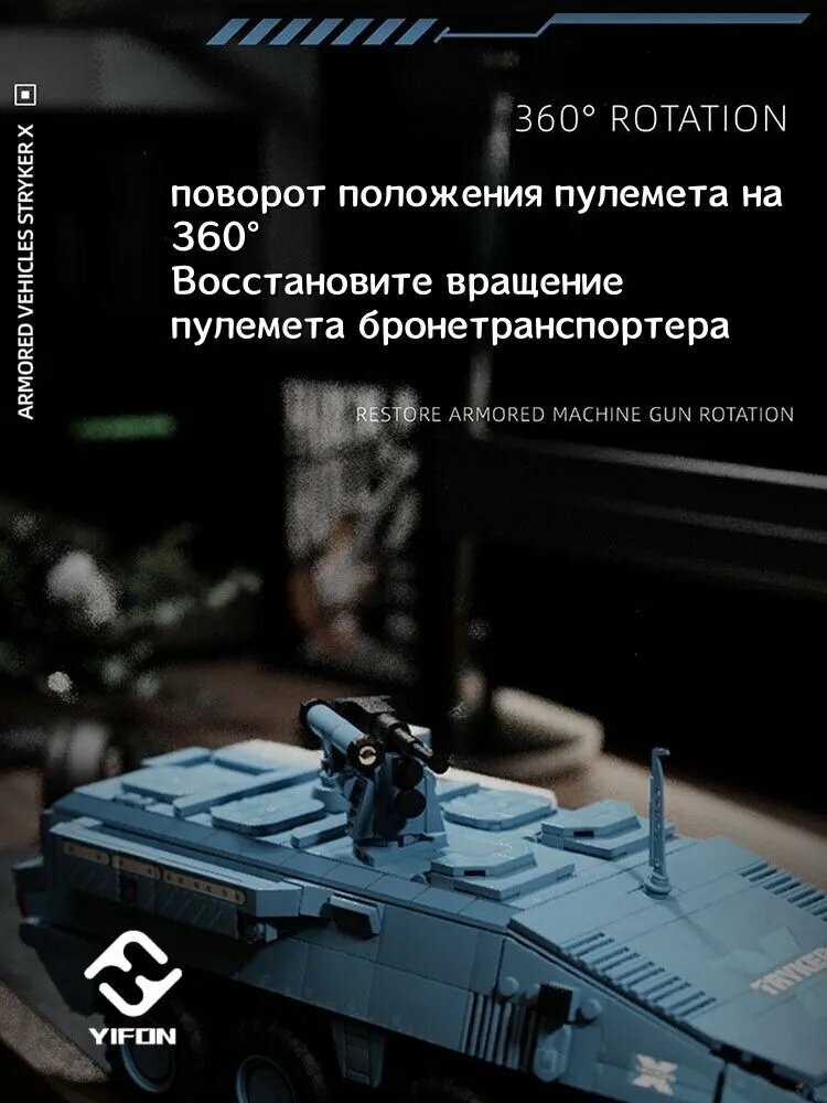 Конструктор сборная модель автомобиля Страйкер X артикул 96006, 2005 деталей, пластик ABS, STEM — фото 1