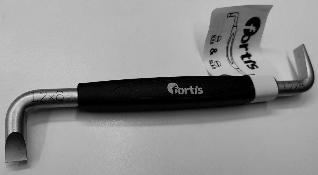 Отвертка угловая шлицевая 1,2+8,0x150mm Fortis 6361 0050 Fplus