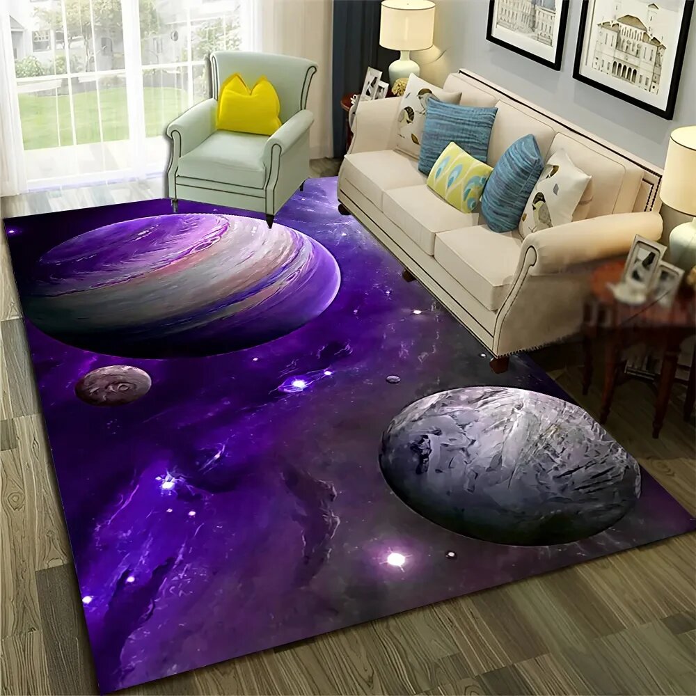 Коврик Galaxy Planet Star 3D Universe LOUSIDREAM 230x160cm, 7