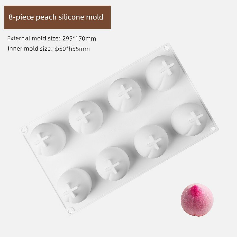 Силиконовая форма для фруктового мусса (ананас, лимон, вишня, манго, малина, персик, апельсин, груша, кокос) и