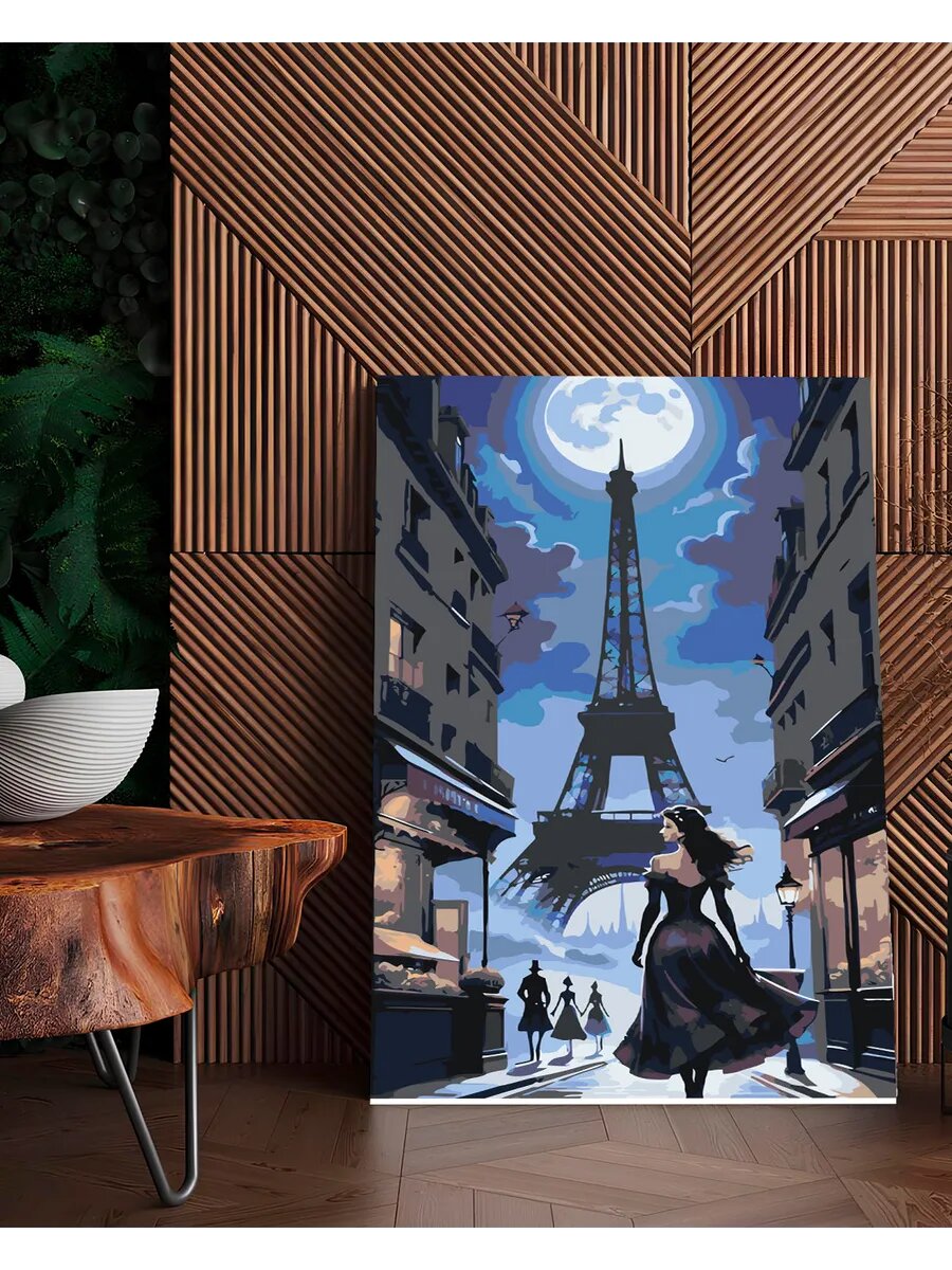 Картина по номерам Эйфелева-Башня_Принцесса