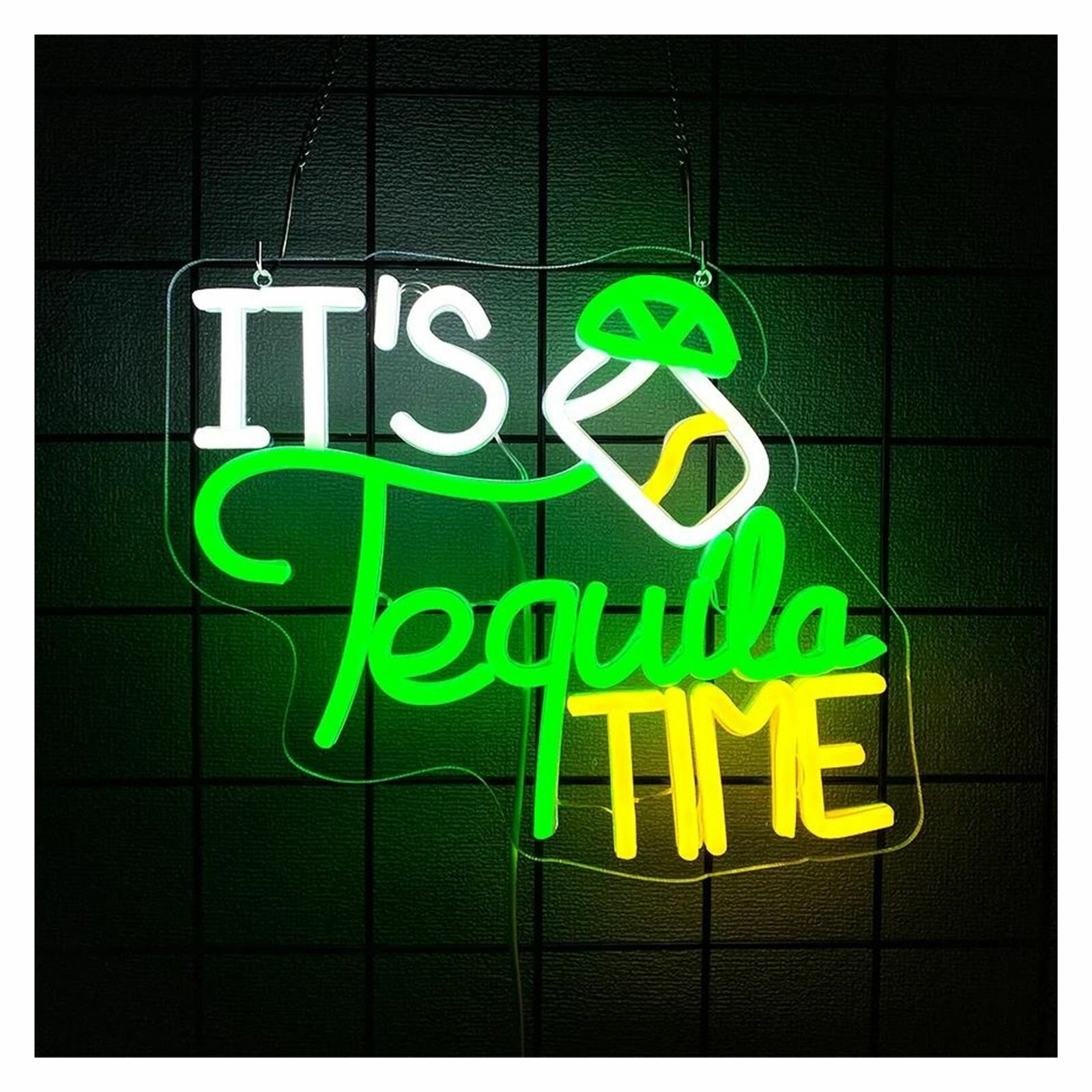 It's Tequila Time Декор Неоновой Вывески 29смх24,5см