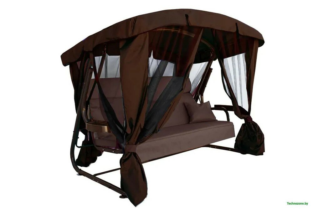 Качели "Ранго Премиум", каркас шоколад, АМС шоколад, регулируемая спинка, до 350кг